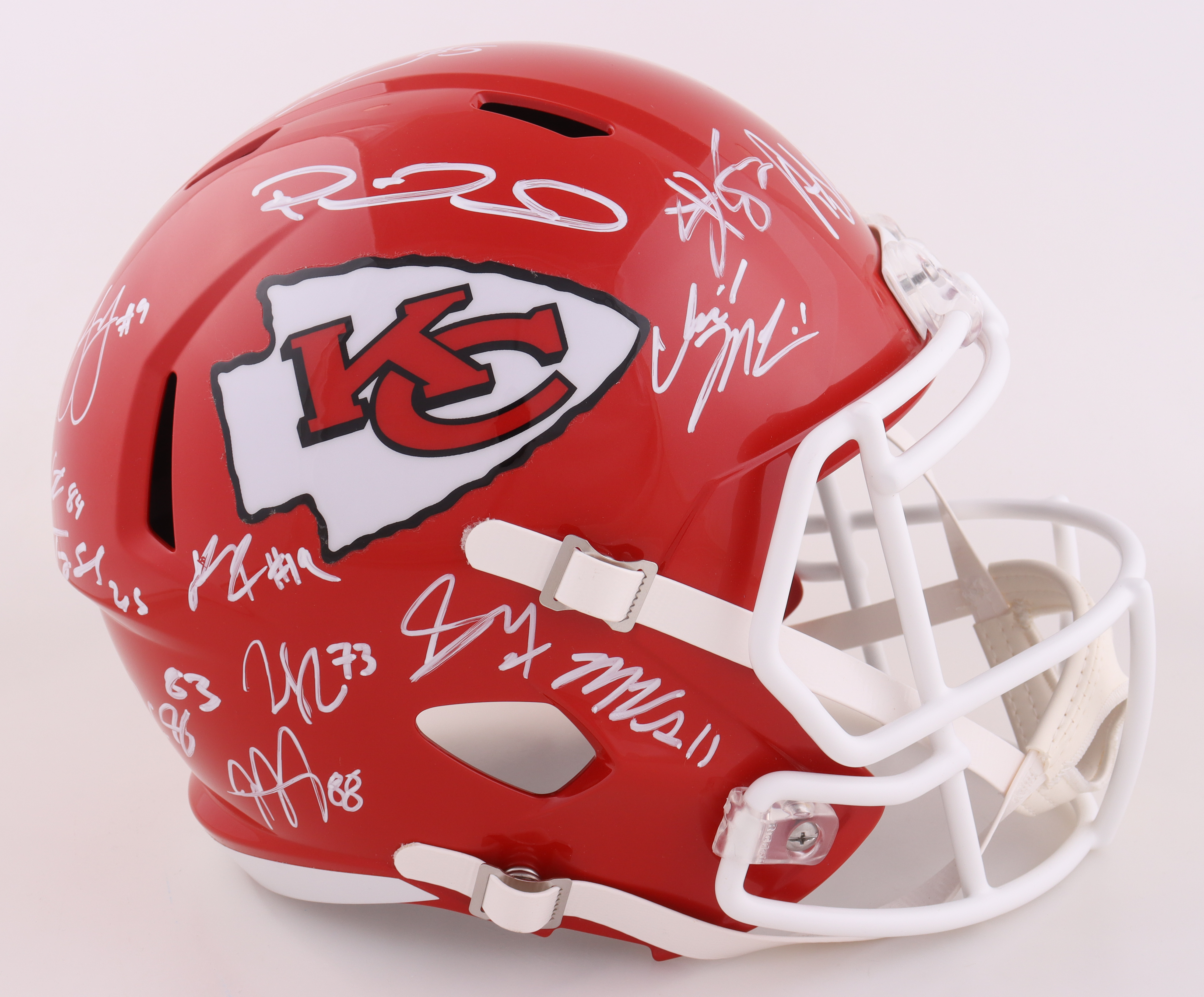 2022 Chiefs Full-Size Speed Helmet Team-Signed By (25) with Patrick ...