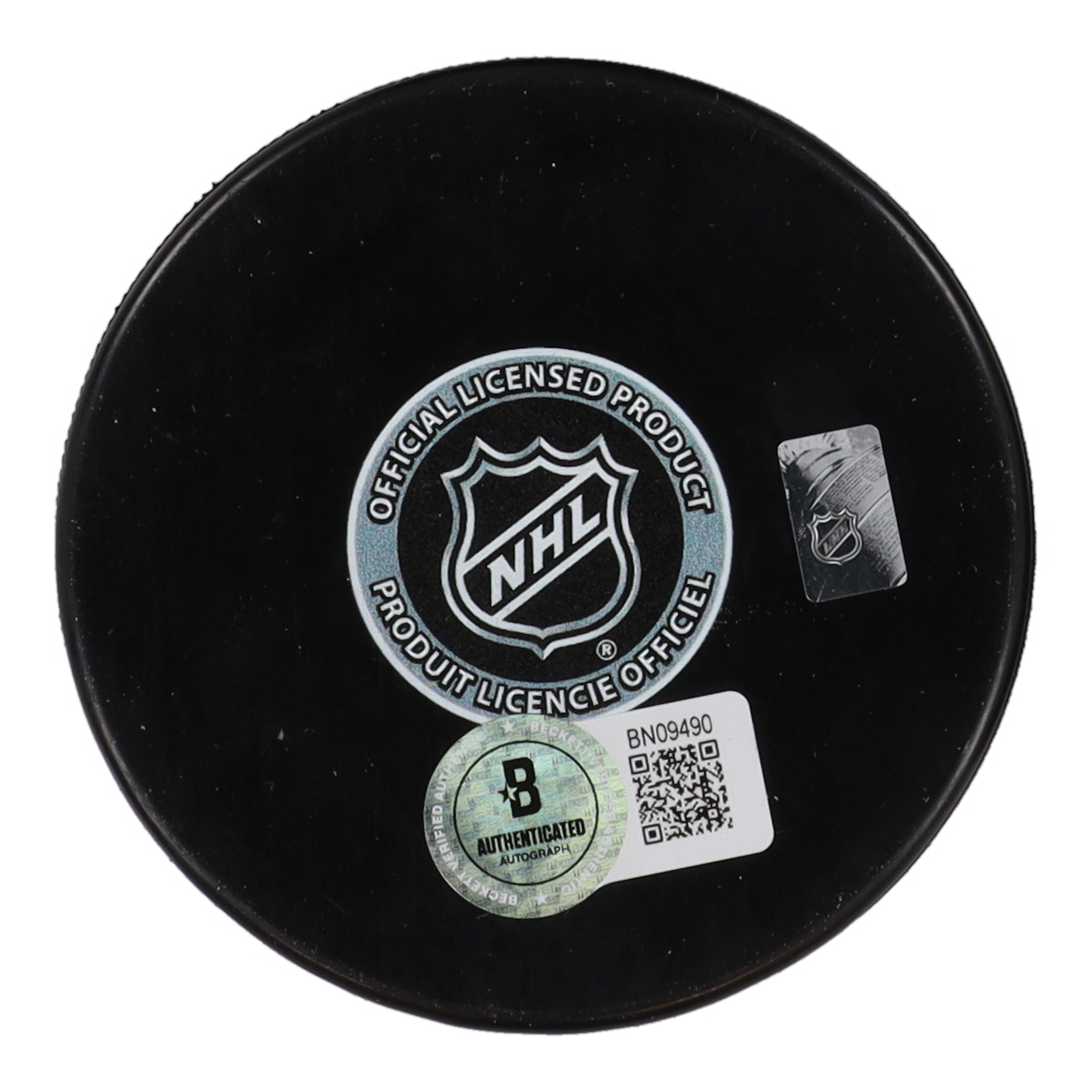 Mark Recchi Signed Penguins Logo Hockey Puck Inscribed "HOF 2017 ...