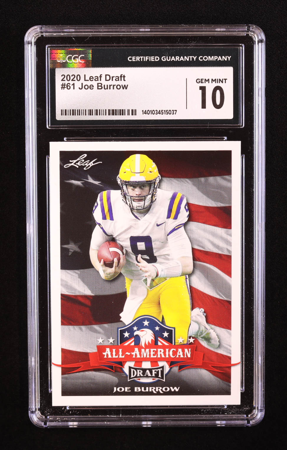 Joe Burrow 2020 Leaf Draft #61 RC (CGC 10) | Pristine Auction