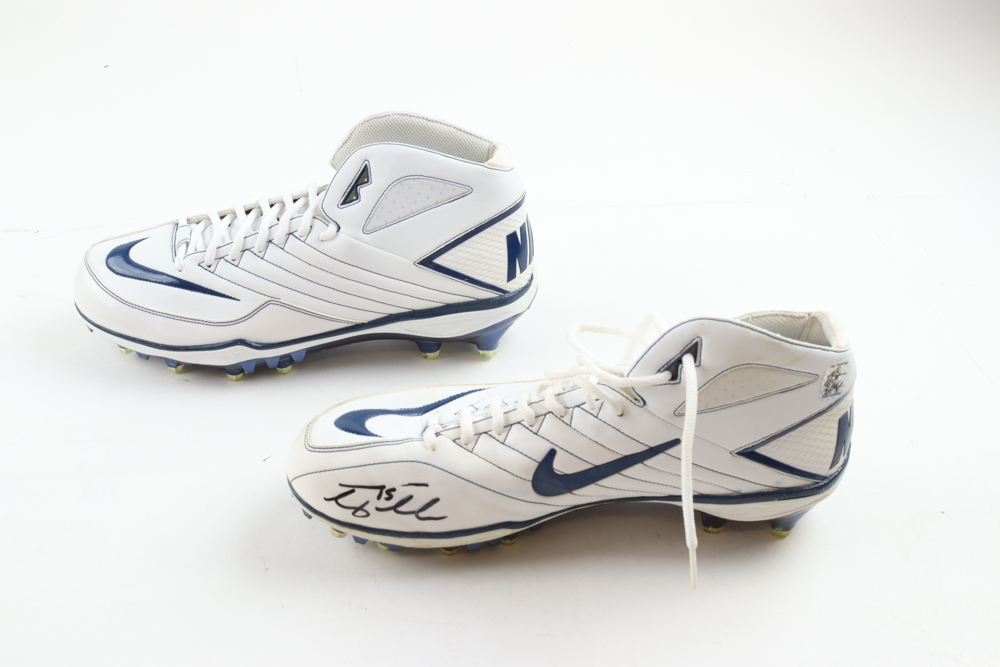 Tim Tebow Signed Personally Owned & Worn Pair Of Nike Football Cleats ...