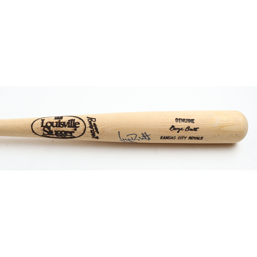 George Brett Signed Louisville Slugger Baseball Bat (Beckett ...