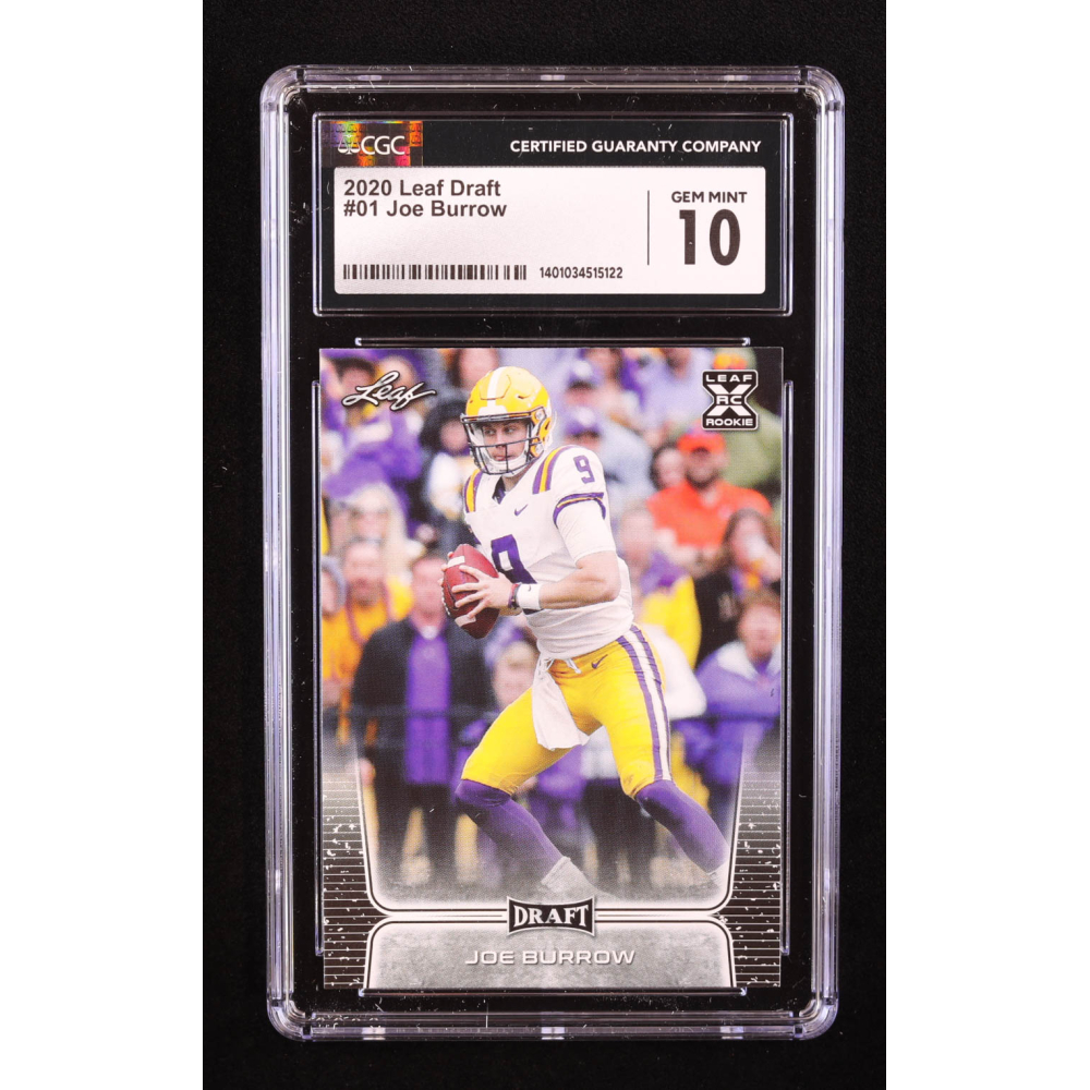 Joe Burrow 2020 Leaf Draft #1 RC (CGC 10) | Pristine Auction