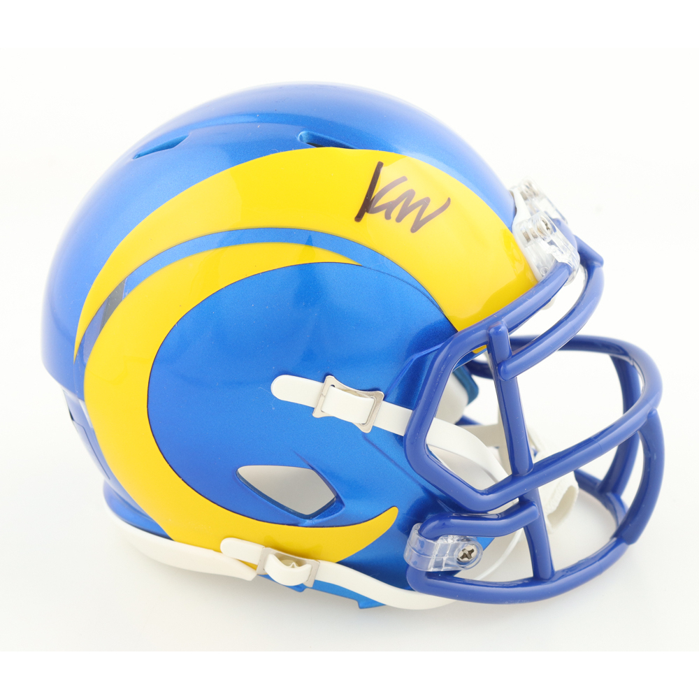 Kyren Williams Signed Rams Mini Speed Helmet (Beckett) | Pristine Auction