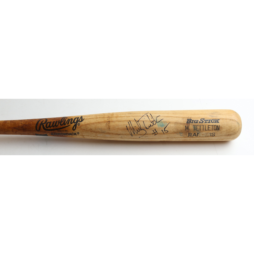 Mickey Tettleton Signed Game-Used Rawlings Big Stick Baseball Bat ...
