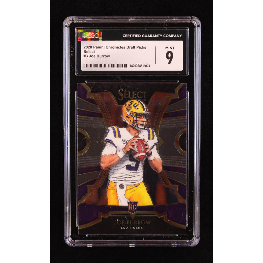 Joe Burrow 2020 Select Draft Picks #3 RC (CGC 9) | Pristine Auction