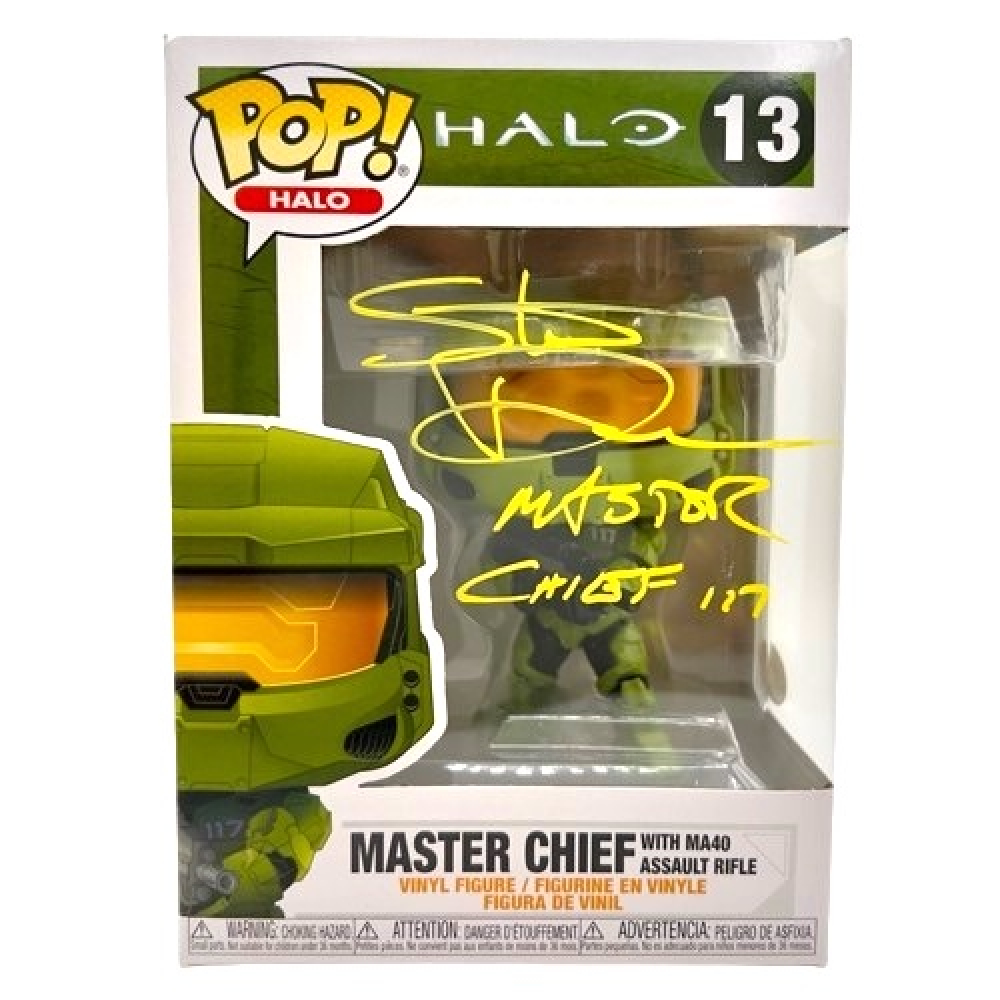 Ray Parker Signed "Halo" #13 Master Chief with MA40 Assault Rifle ...