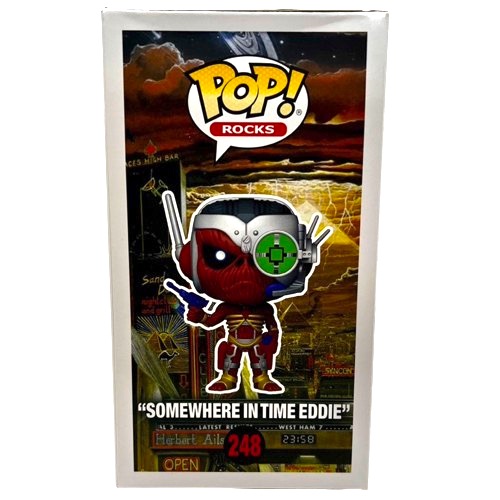 Derek Riggs Signed "Iron Maiden" #248 Somewhere in Time Eddie Funko Pop ...