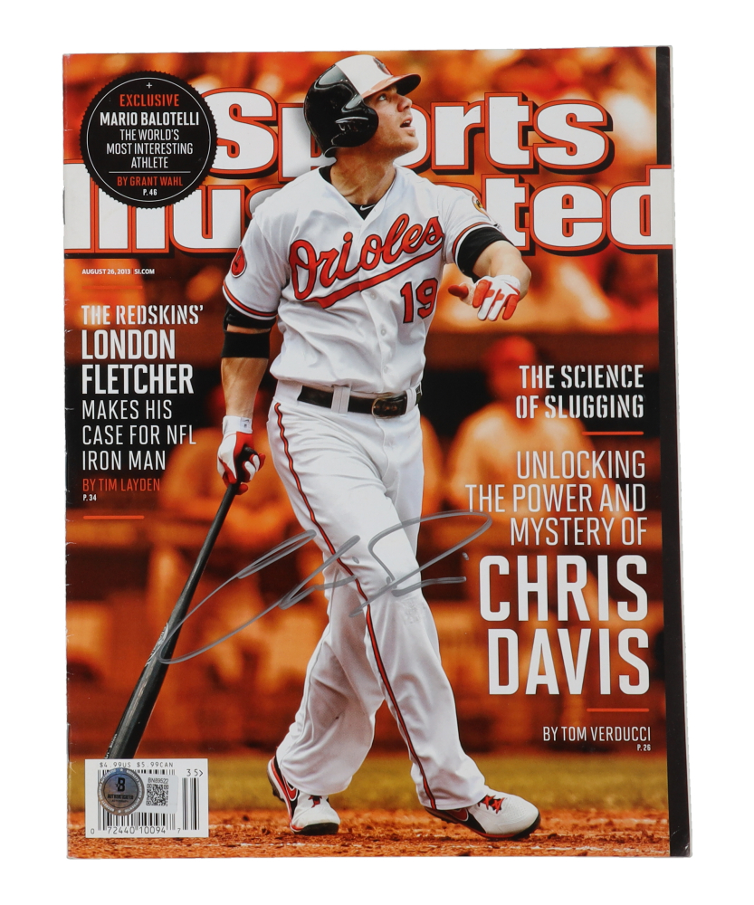 Chris Davis Signed 2013 Sports Illustrated Magazine (Beckett ...