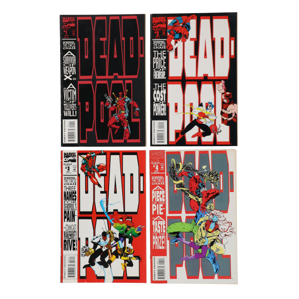 Complete Set of (4) 1993 "Deadpool: The Circle Chase" Issue #1-4 Marvel ...