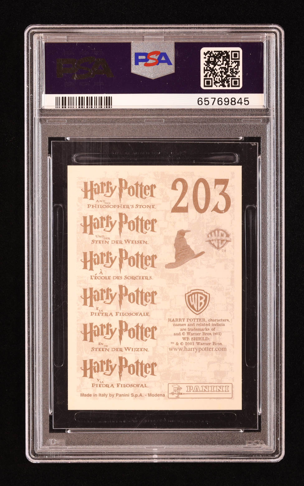 Harry Potter 2001 Panini Harry Potter and the Philosopher's Stone Album ...