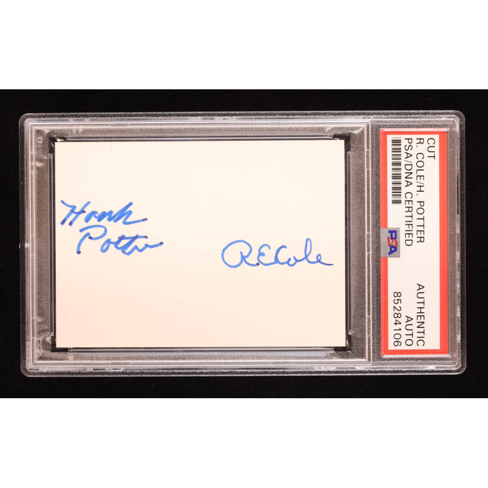 Richard E. Cole & Hank Potter Signed Cut (PSA) | Pristine Auction