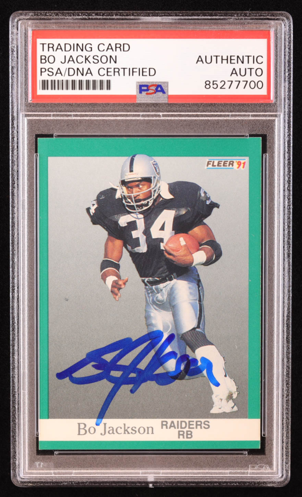 Bo Jackson Signed 1991 Fleer #110 (PSA) | Pristine Auction