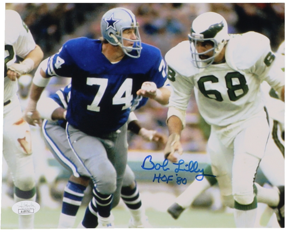 Bob Lilly Signed Cowboys 8x10 Photo Inscribed "HOF 80" (JSA) | Pristine ...