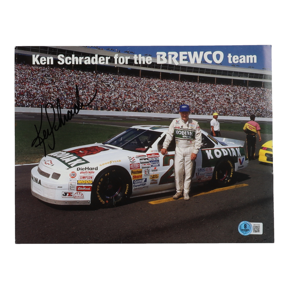 Ken Schrader Signed NASCAR 8x10 Photo (Beckett) | Pristine Auction