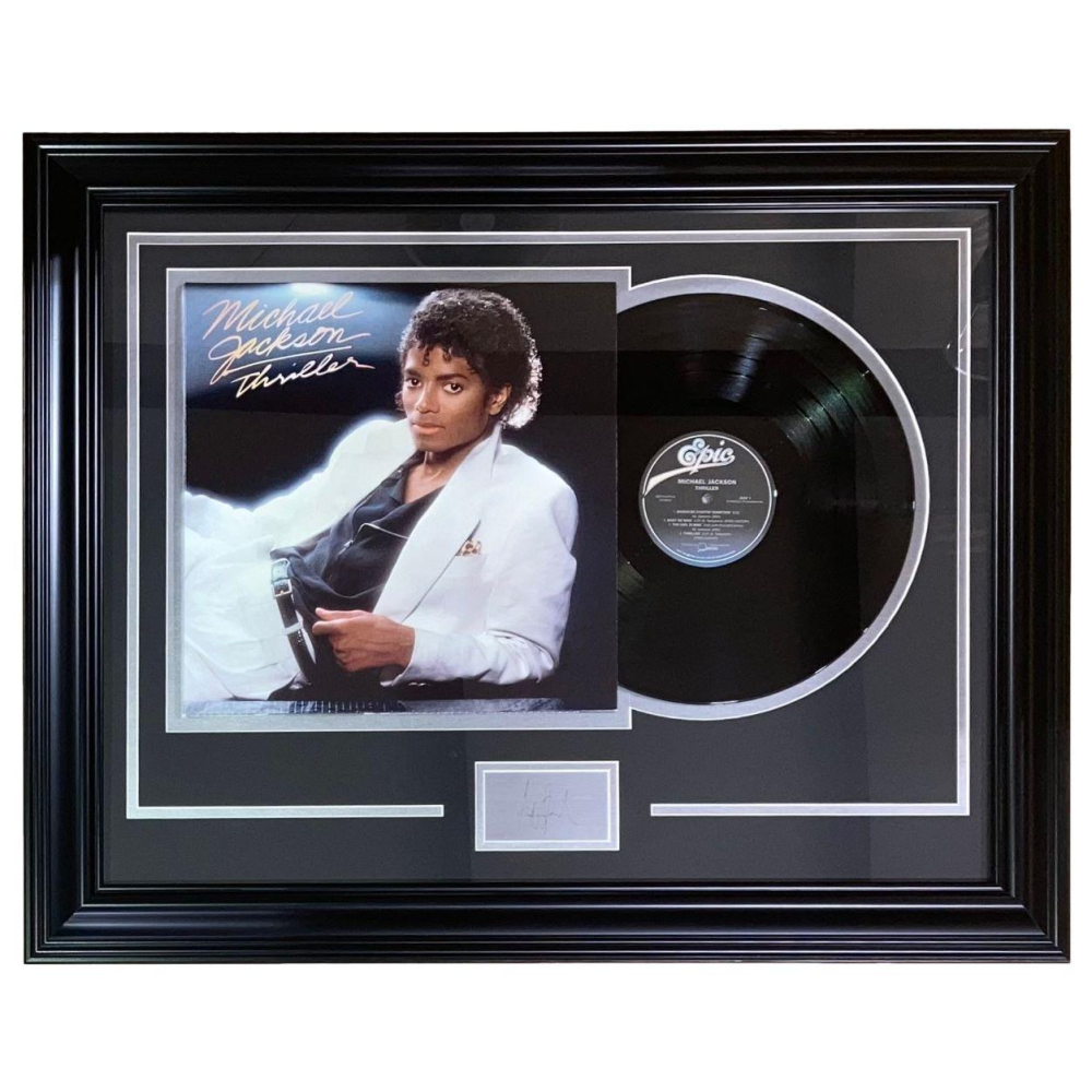Michael Jackson "Thriller" Custom Framed Vinyl Record Album Cover with ...