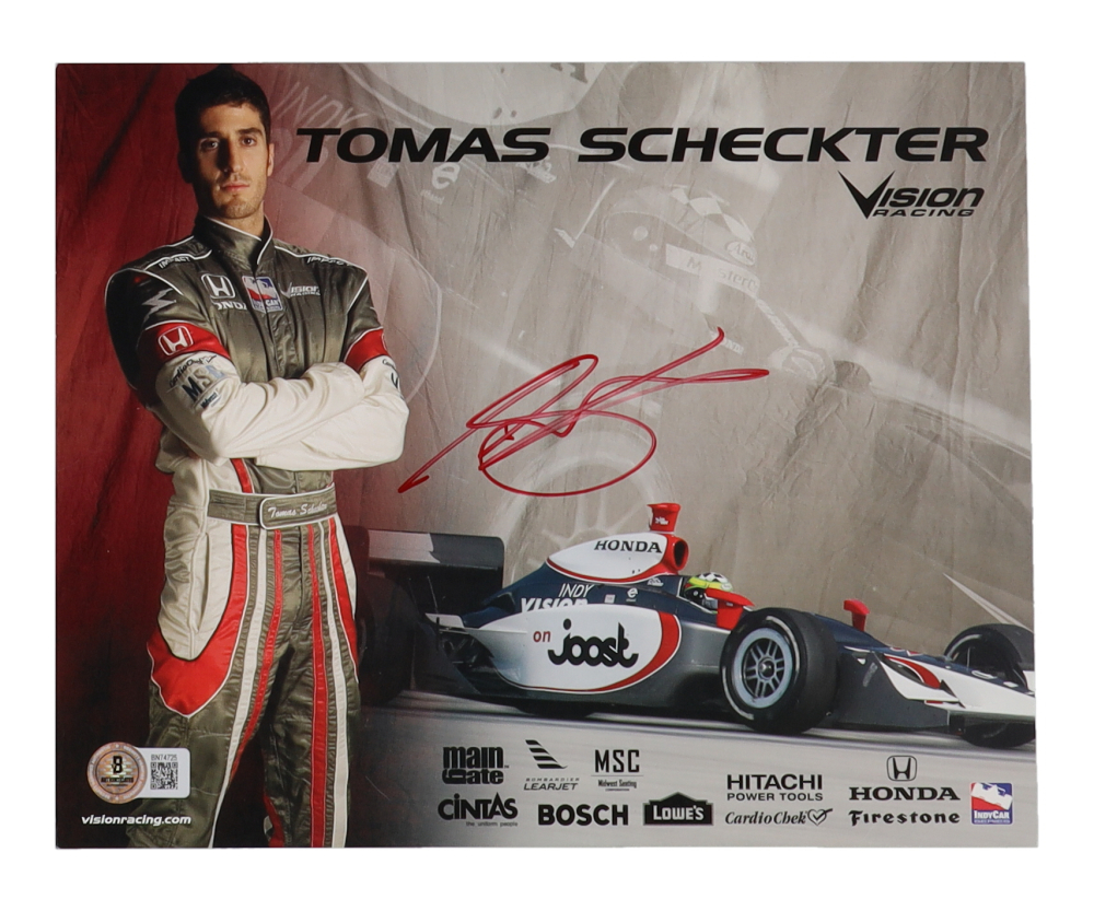 Tomas Scheckter Signed IndyCar 8x10 Photo (Beckett) | Pristine Auction