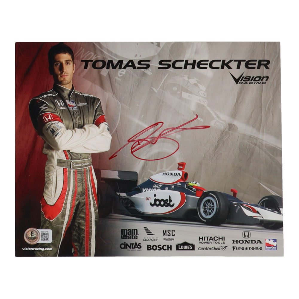 Tomas Scheckter Signed IndyCar 8x10 Photo (Beckett) | Pristine Auction