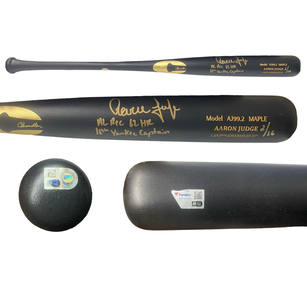 Aaron Judge Signed Chandler Player Model AJ99.2 Maple Baseball Bat ...