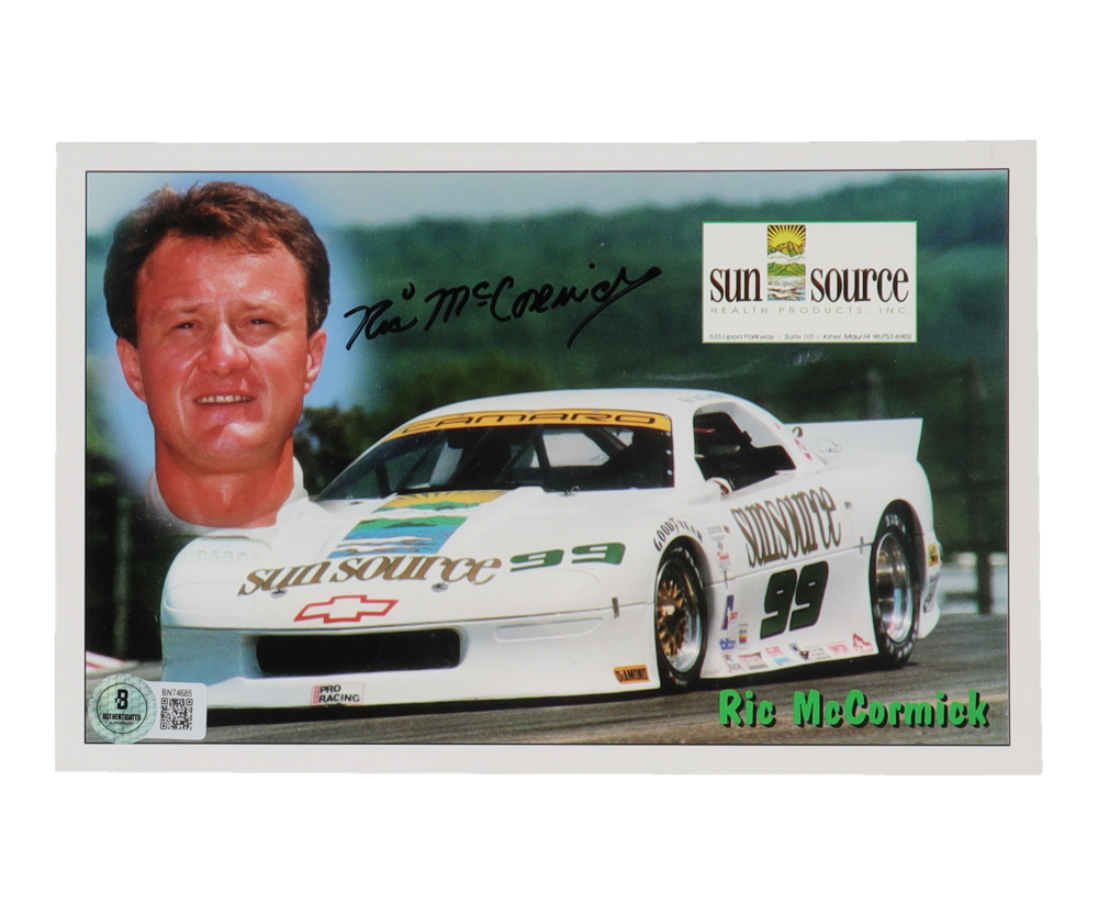 Ric McCormick Signed NASCAR 6x8 Photo (Beckett) | Pristine Auction