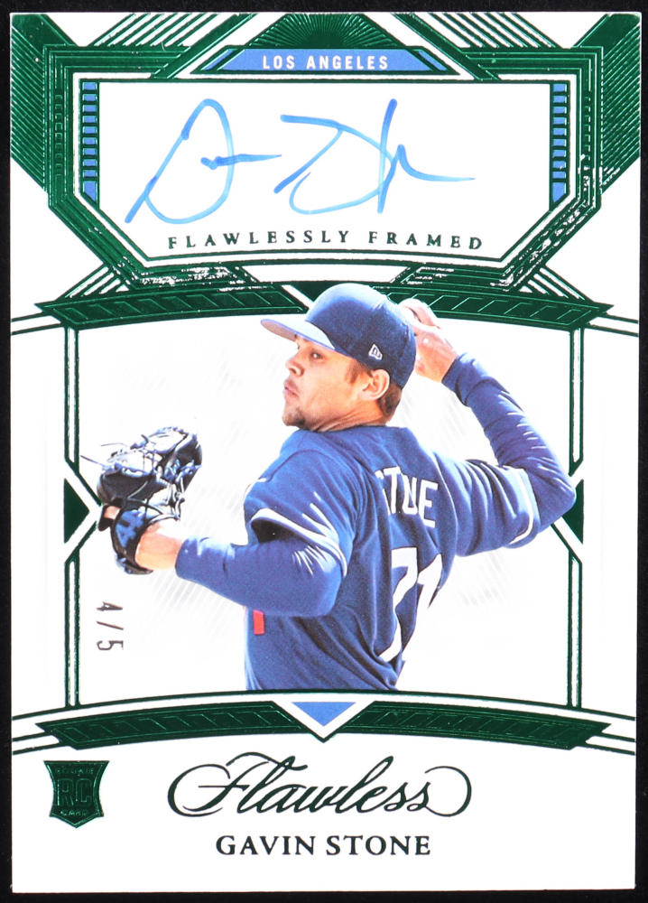 Gavin Stone 2023 Panini Flawless Flawlessly Framed Signatures Emerald # ...