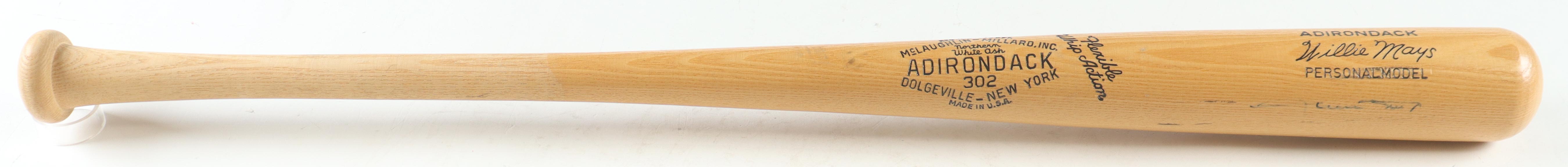 Willie Mays Signed Adirondack Player Model Baseball Bat (PSA ...