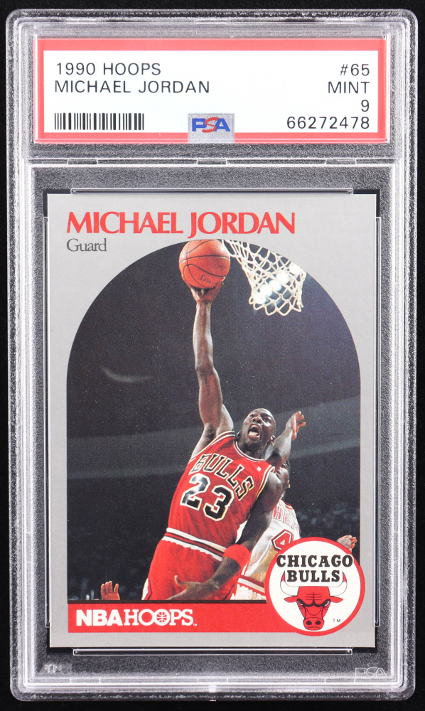 Michael Jordan 1990-91 Hoops #65 (PSA 9) | Pristine Auction