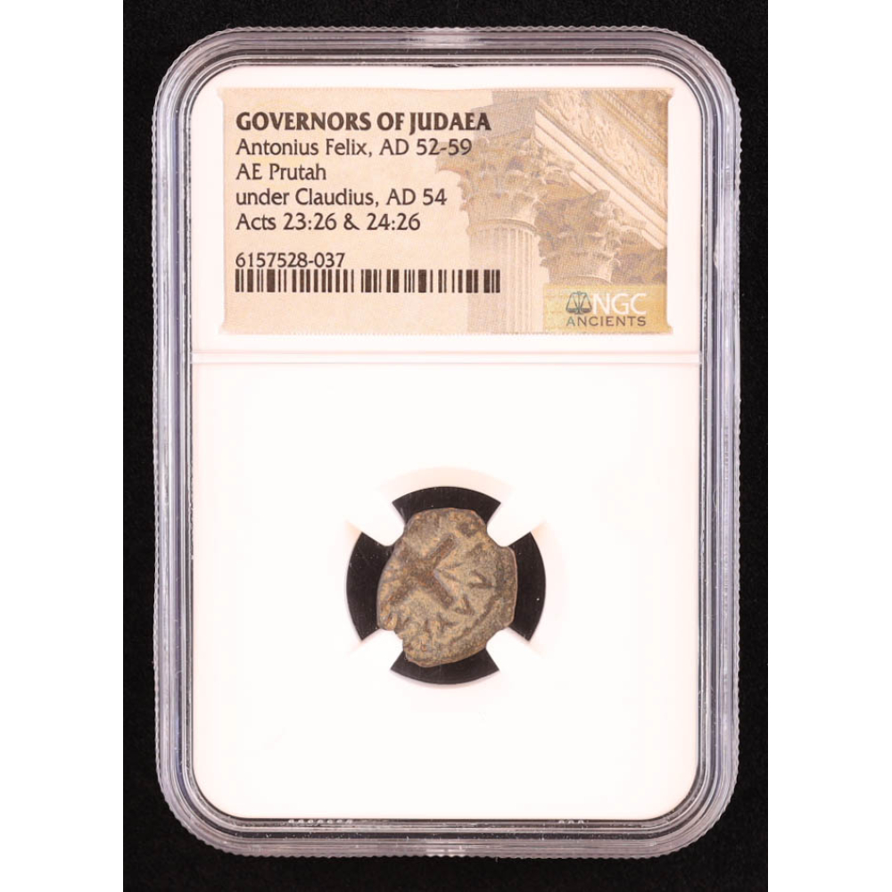Antonius Felix (AD 52-59) Governors of Judaea Under Claudius AD 54 AE ...