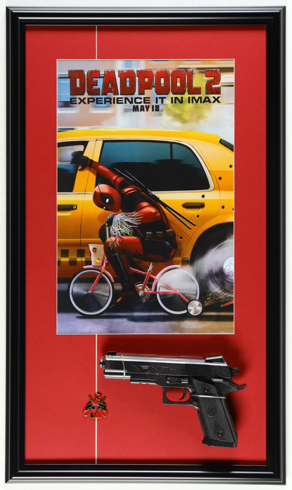 "Deadpool 2" Custom Framed IMAX Poster Print Display with Replica Prop ...