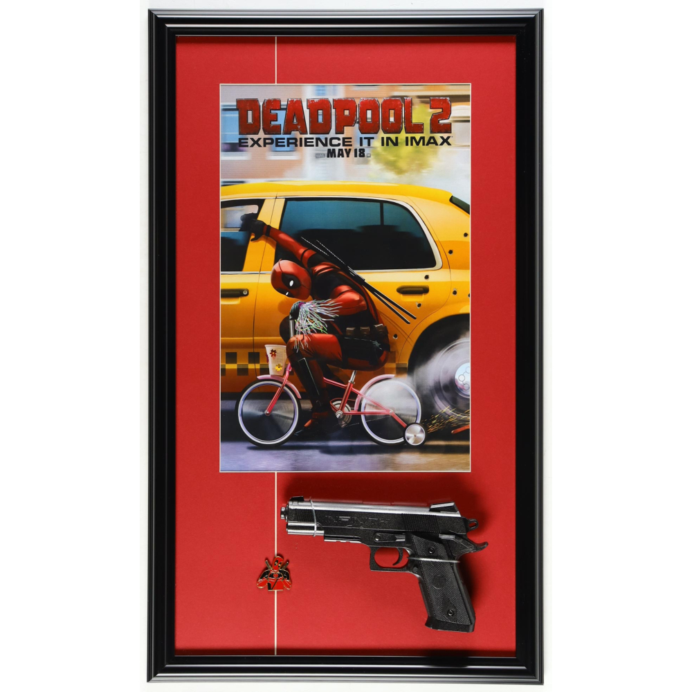 "Deadpool 2" Custom Framed IMAX Poster Print Display with Replica Prop ...