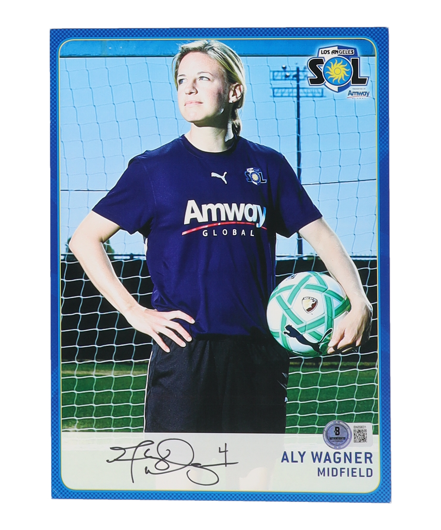 Aly Wagner Signed Los Angeles Sol 7x10 Flyer (Beckett) | Pristine Auction