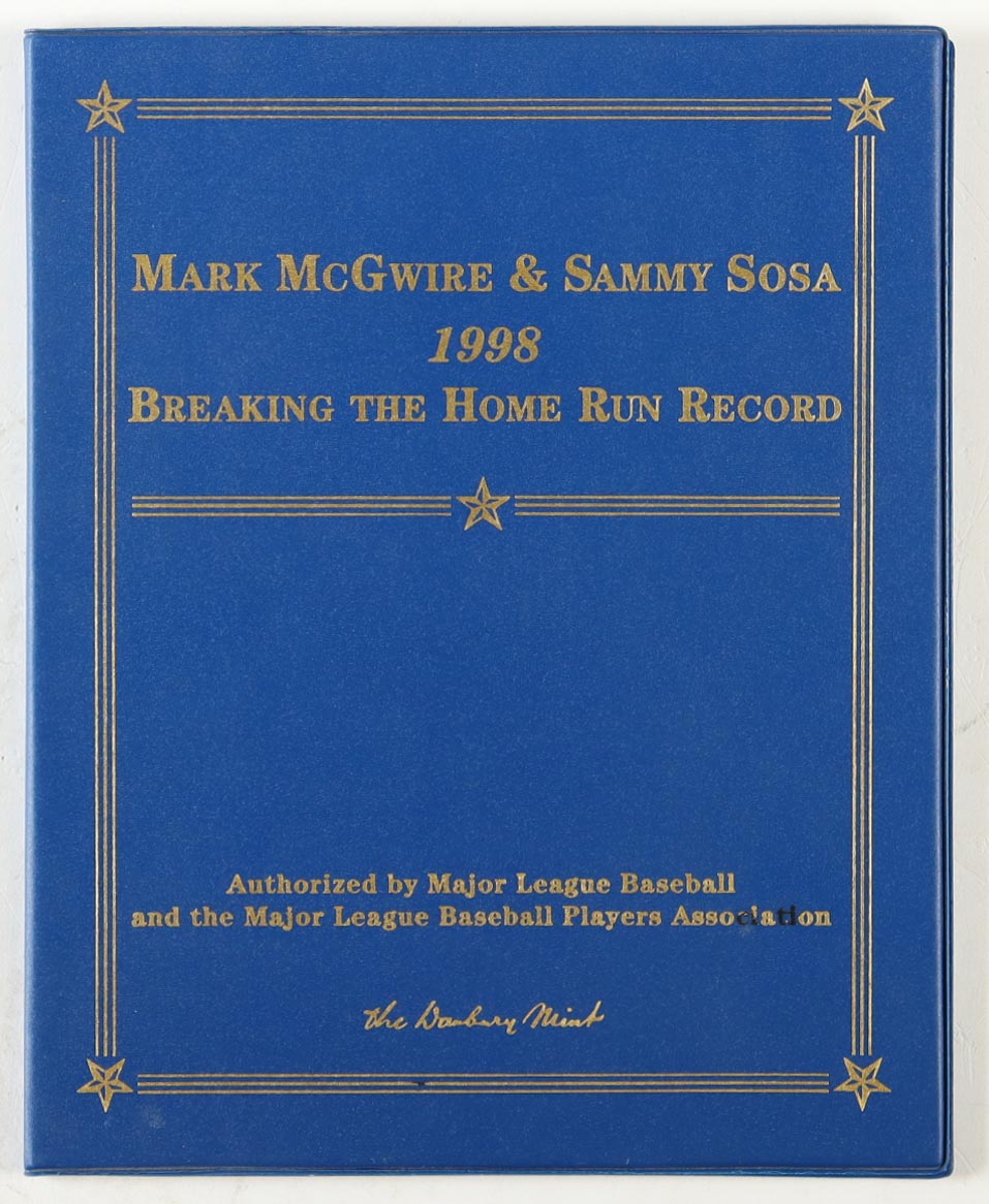 1998 The Danbury Mint Mark McGwire & Sammy Sosa "Breaking the Home Run ...