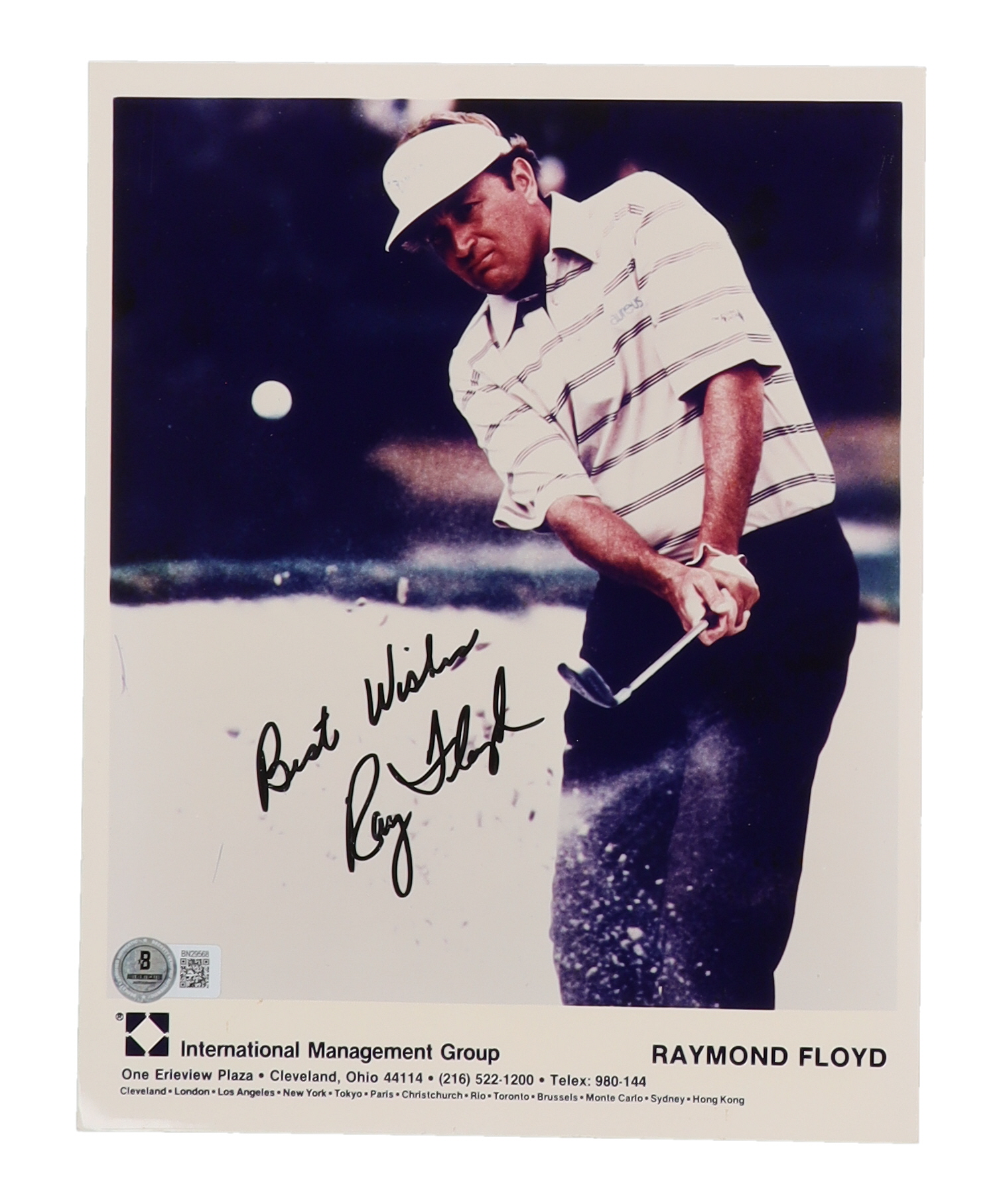 Ray Floyd Signed 8x10 Photo Inscribed "Best Wishes" (Beckett ...
