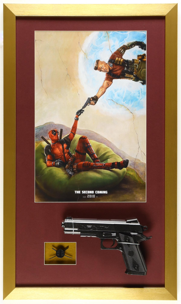 "Deadpool 2" Custom Framed Movie Poster Display With Replica Prop ...