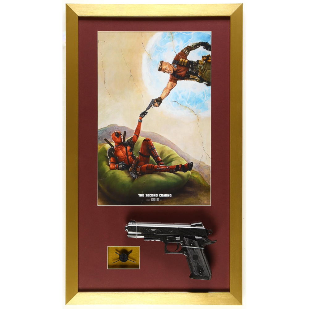 "Deadpool 2" Custom Framed Movie Poster Display With Replica Prop ...