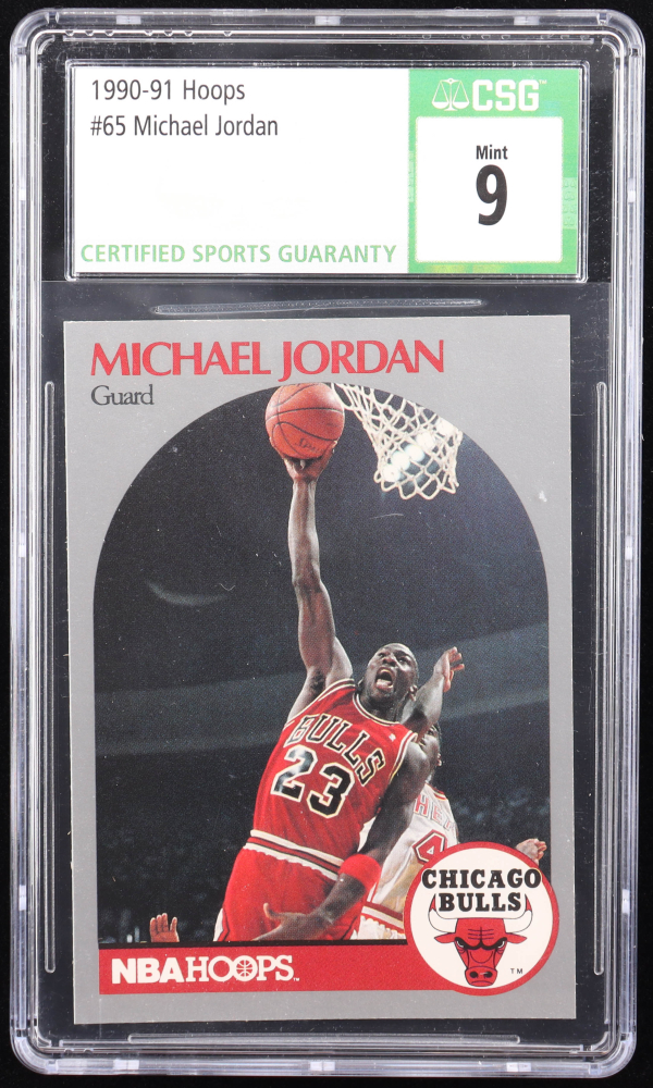 Michael Jordan 1990-91 Hoops #65 (CSG 9) | Pristine Auction