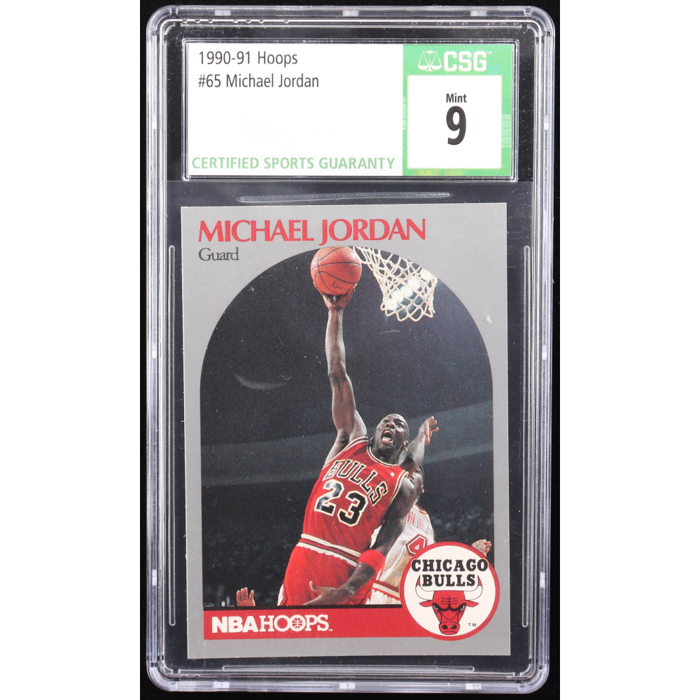 Michael Jordan 1990-91 Hoops #65 (CSG 9) | Pristine Auction
