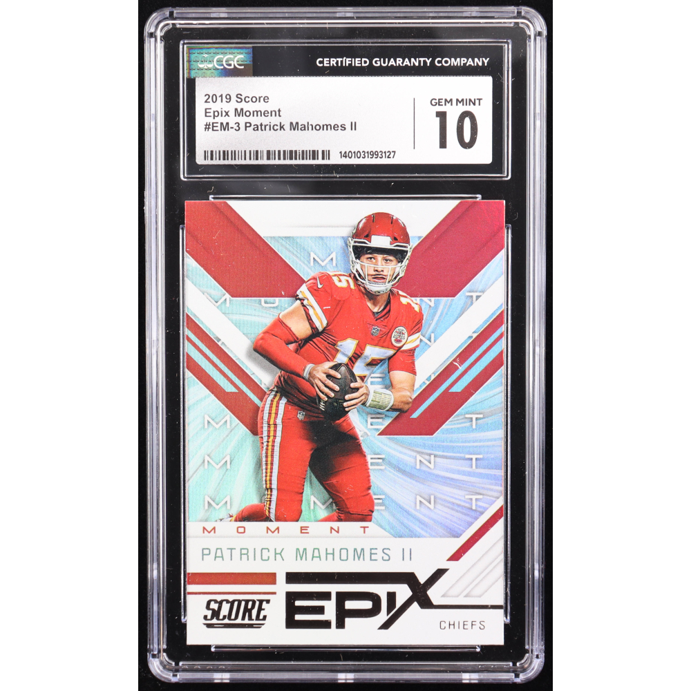 Patrick Mahomes II 2019 Score Epix Moment #3 (CGC 10) | Pristine Auction