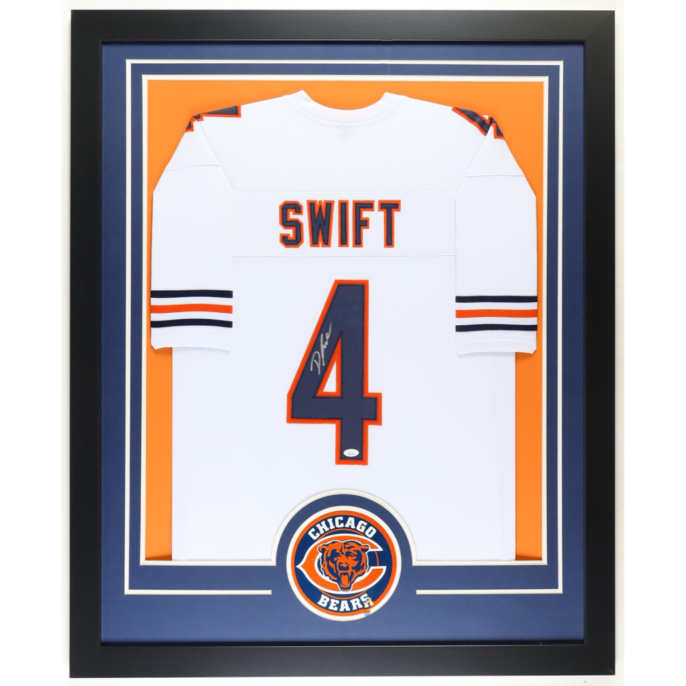 D'Andre Swift Signed Custom Framed Jersey Display (JSA) | Pristine Auction