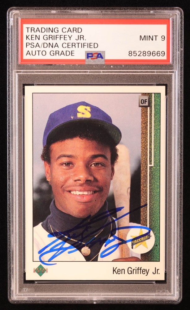 Ken Griffey Jr. Signed 1989 Upper Deck #1 RC (PSA | Auto 9) | Pristine ...