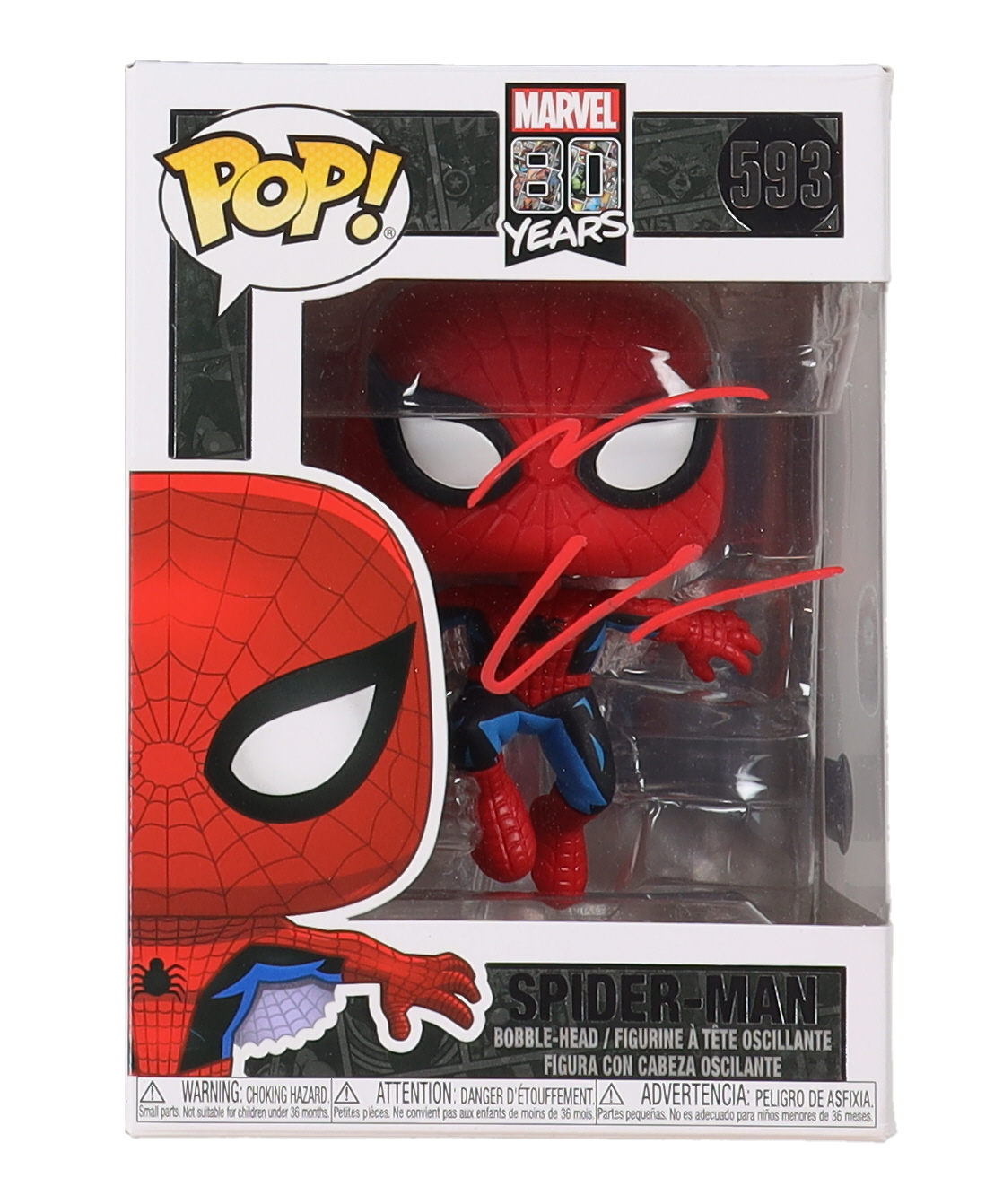 Andrew Garfield Signed "Marvel 80 Years" #593 Spider-Man Bobble-Head ...