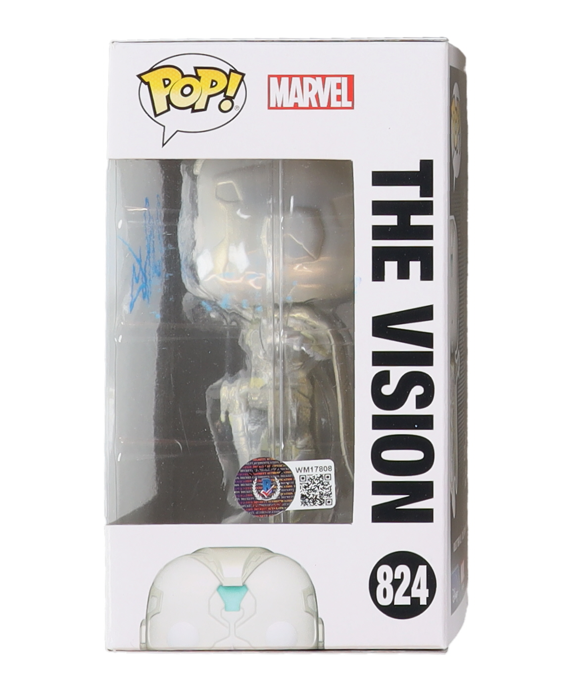 Paul Bettany Signed "Wanda Vision" #824 The Vision Bobble-Head Funko ...