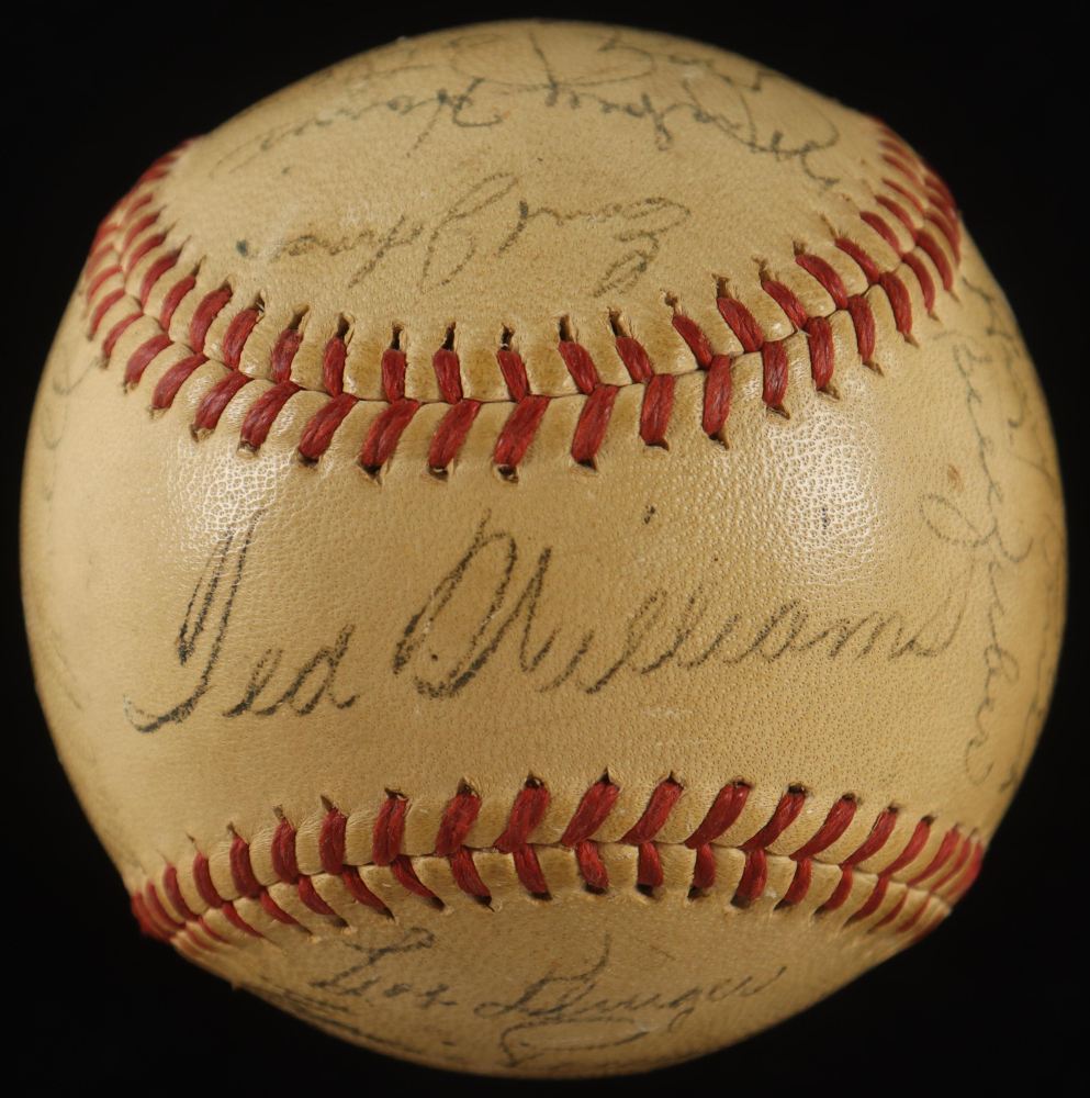 1947 Red Sox OAL Baseball Team-Signed by (20) With Ted Williams, Bobby ...