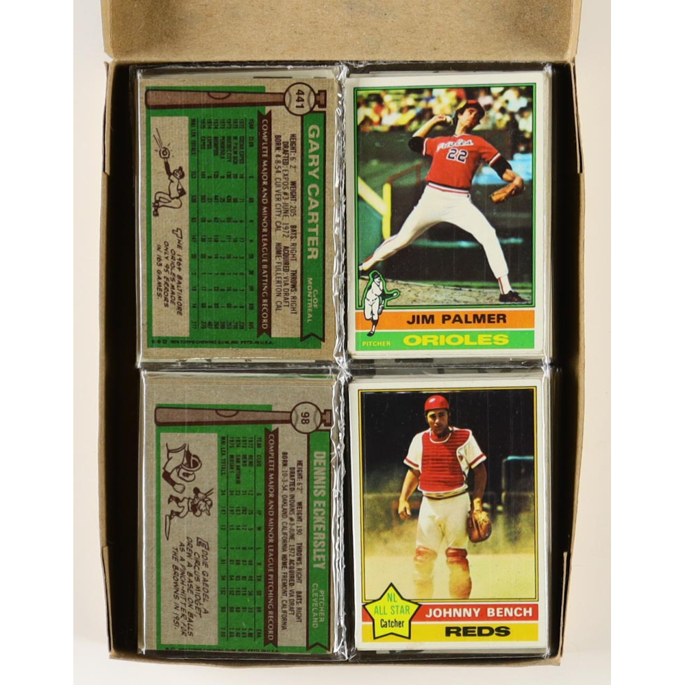 1976 Topps Baseball Cello Fun Pack Vending Box with (20) Packs ...