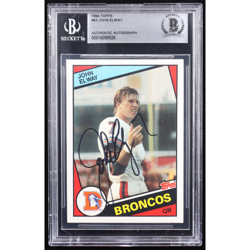 John Elway Signed 1984 Topps #63 RC (BGS) | Pristine Auction