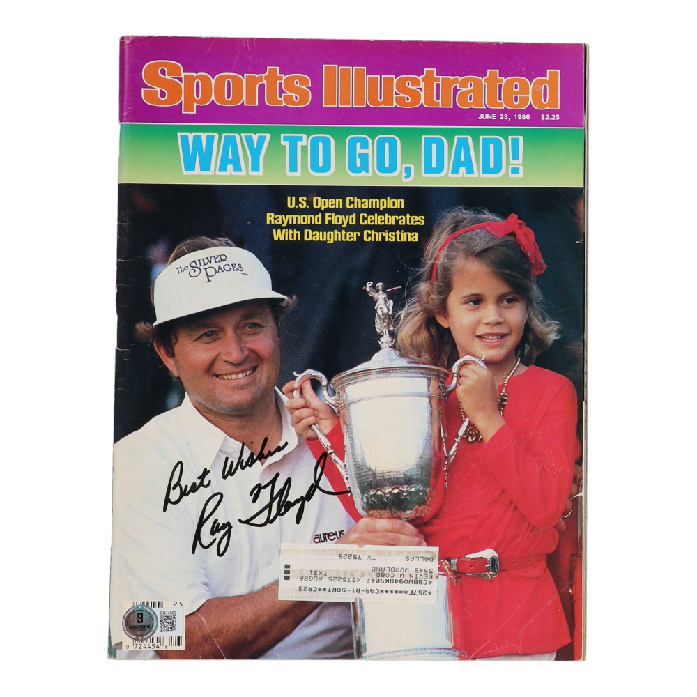 Ray Floyd Signed 1986 Sports Illustrated Magazine Inscribed "Best ...