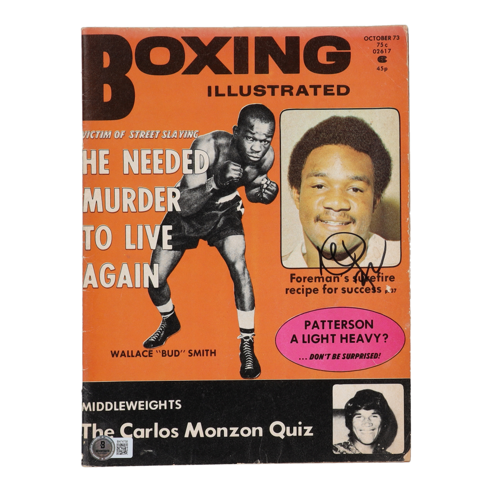 George Foreman Signed 1973 Boxing Illustrated Magazine (Beckett ...