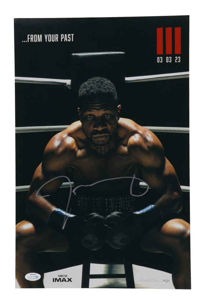 Jonathan Majors Signed "Creed III" 11x17 Movie Poster Photo ...