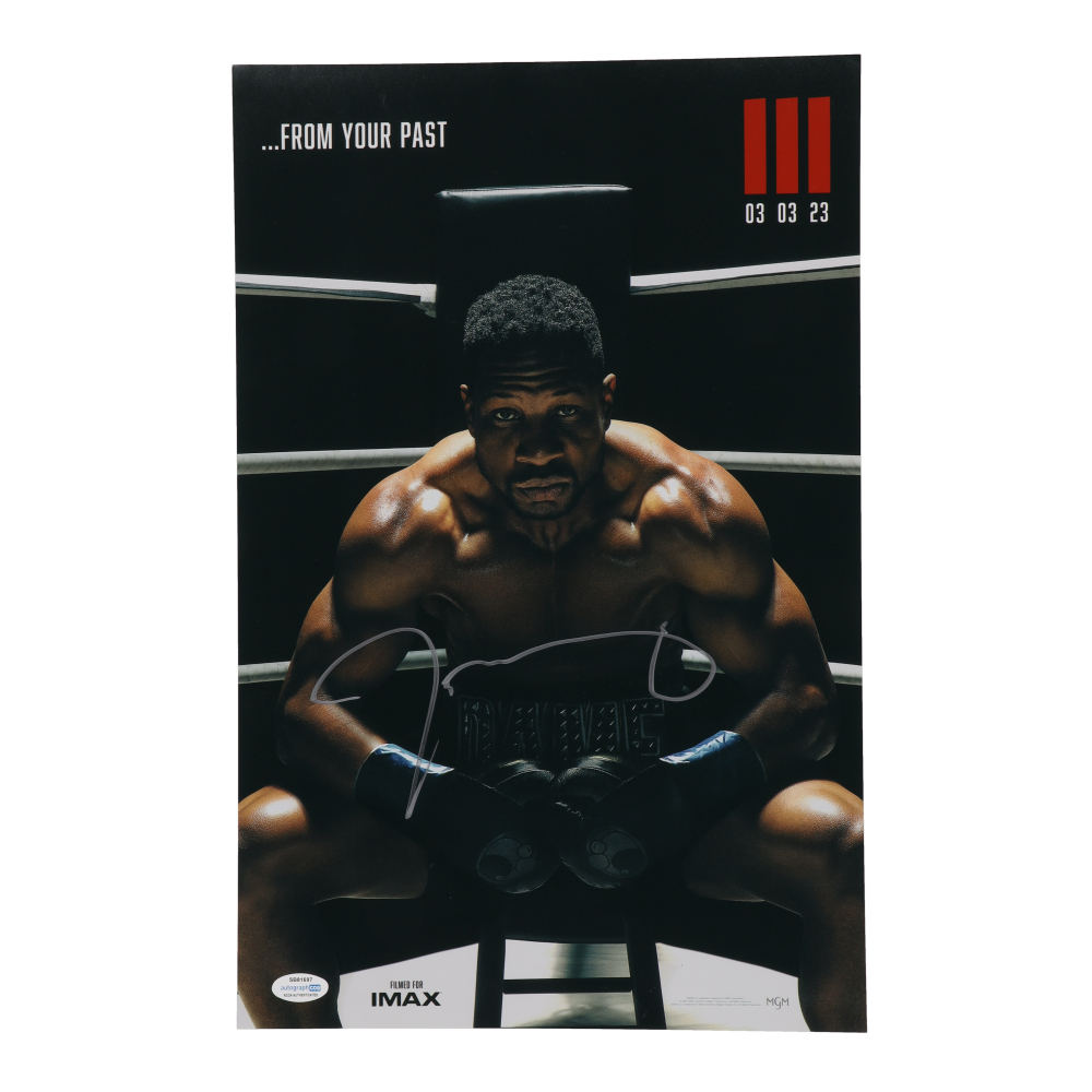 Jonathan Majors Signed "Creed III" 11x17 Movie Poster Photo ...