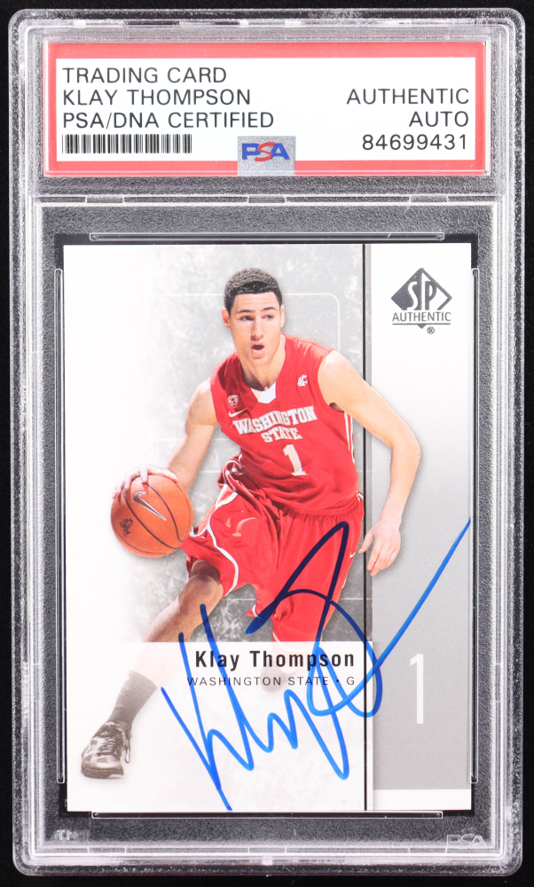 Klay Thompson Signed 2011-12 SP Authentic #23 RC (PSA) | Pristine Auction