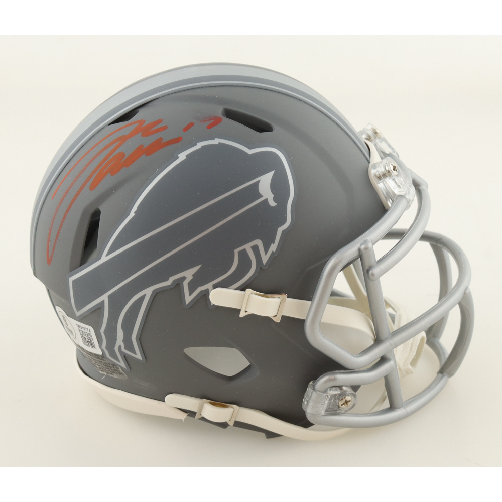 Josh Allen Signed Bills Slate Alternate Speed Mini Helmet (Beckett ...